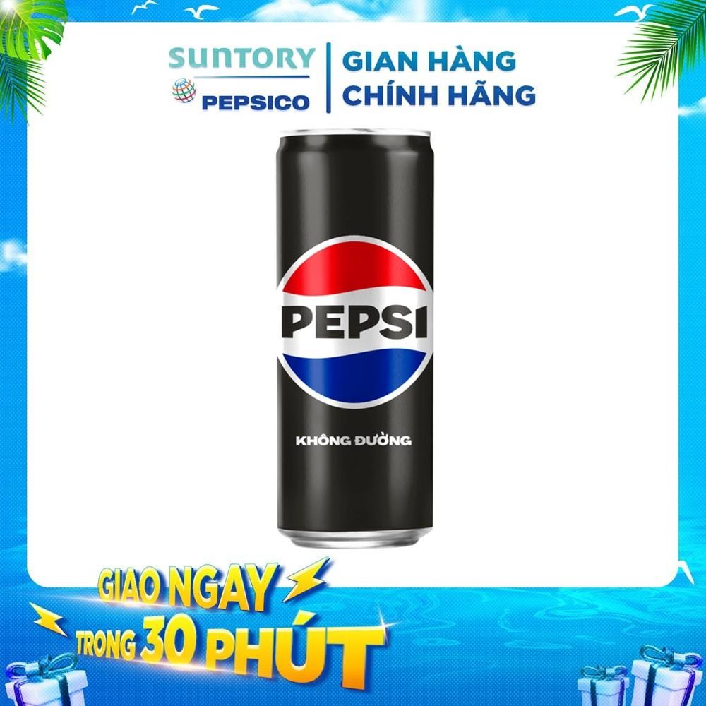 Nước Ngọt Pepsi Black Lon 320ml Pepsi | Giao gấp từ 7-Eleven gần nhất (24 trên 7)