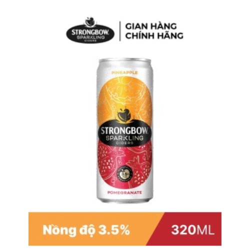 Cider Strongbow Thơm Lựu 320ml Lon Strongbow | Giao gấp từ 7-Eleven gần ...