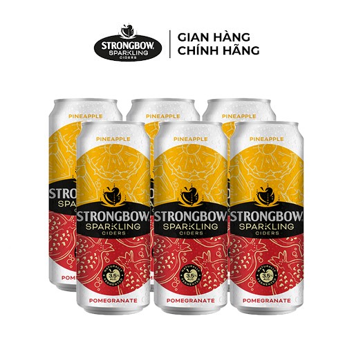 Lốc 6 Cider Strongbow Thơm Lựu 320ml Strongbow | Giao gấp từ 7-Eleven ...