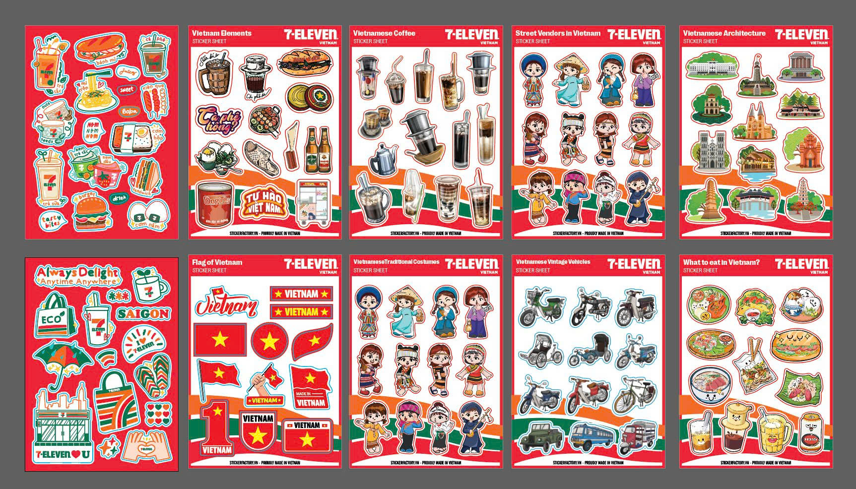 Sticker 7-Eleven Sheet A6 7-Eleven | Giao gấp từ 7-Eleven gần nhất (24 ...