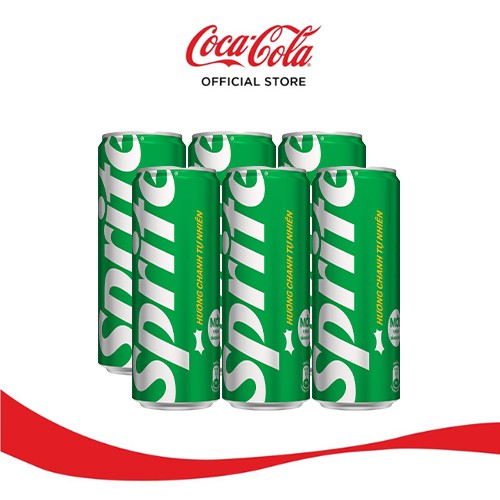 Lốc 6 Sprite Sleek Lon 320ml -coke Sprite | Giao gấp từ 7-Eleven gần ...